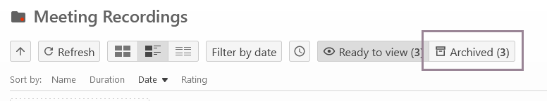 Panopto: Retrieve an archived recording