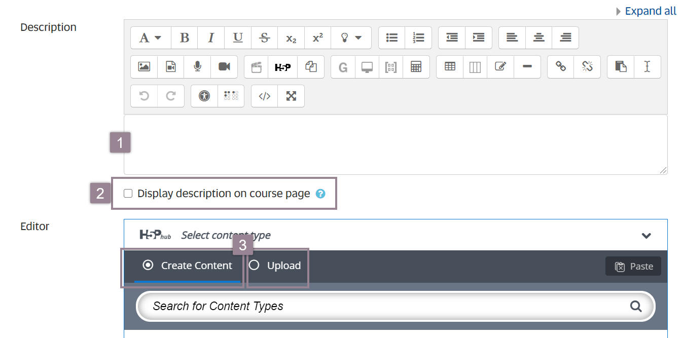 Add a H5P Interactive Activity