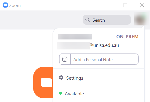 Zoom: Check your UniSA Credentials
