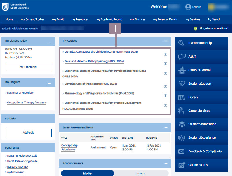 Access learnonline Courses
