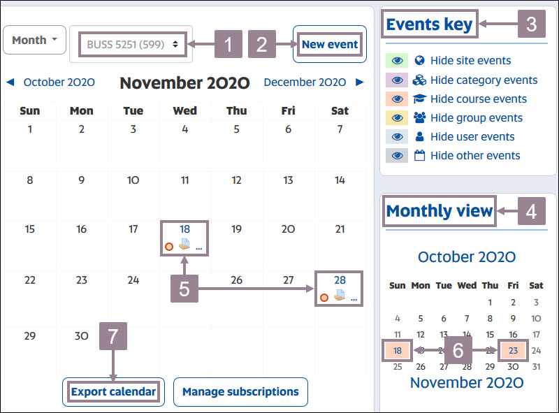 Calendar: Access
