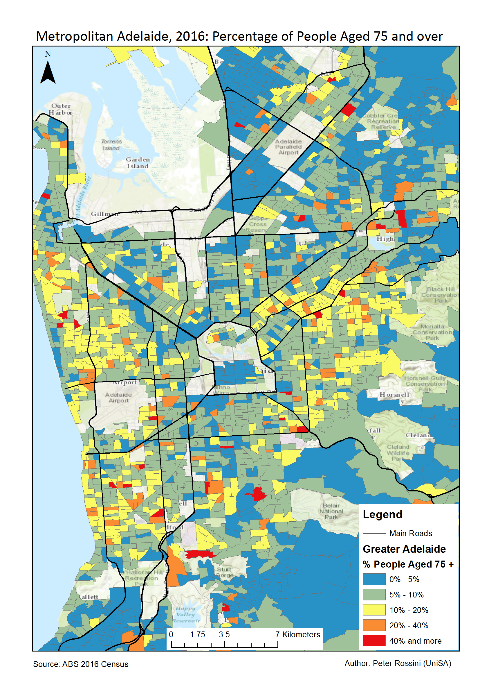 Census 2016 Maps for Adelaide