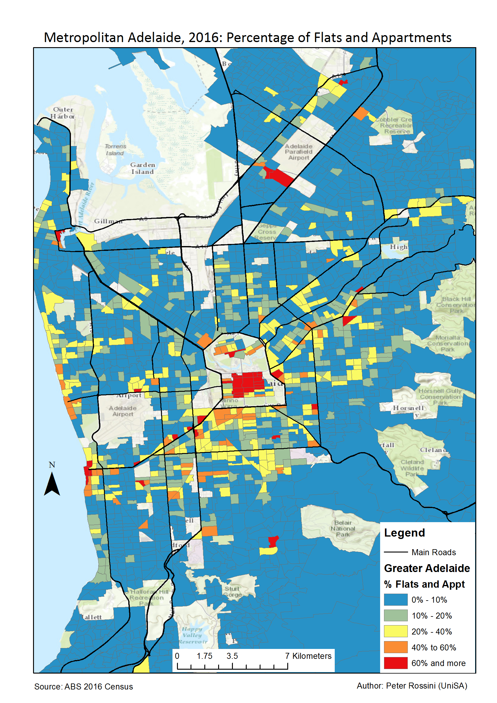 Census 2016 Maps for Adelaide