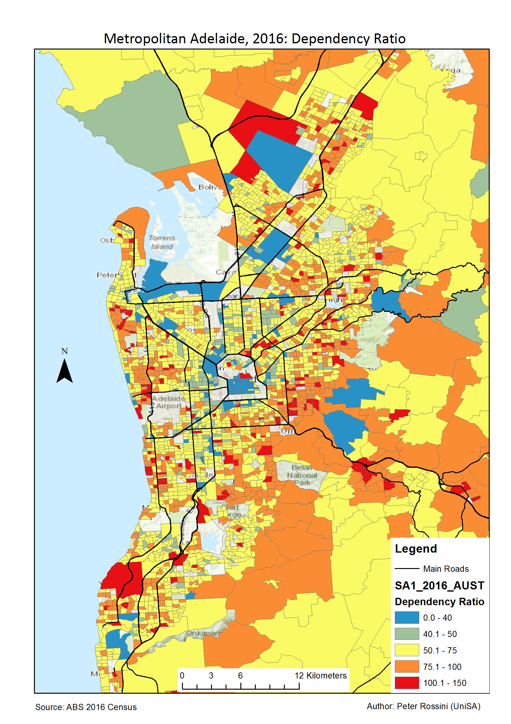 Census 2016 Maps for Adelaide